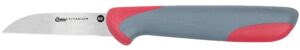 clauss titanium bonded straight paring knife, 2.5” (18428)