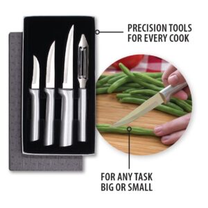 RADA Meal Prep 4-Piece Paring Knife Gift Set With Knifer Sharpener