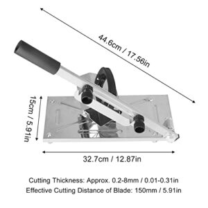 Meat Food Cutter, Incisive Blade Manual Frozen Meat Cutter Extended Handle for Home Use for Cucumber (20 Bags 1 Blade)