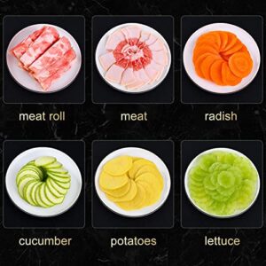 Meat Food Cutter, Incisive Blade Manual Frozen Meat Cutter Extended Handle for Home Use for Cucumber (20 Bags 1 Blade)