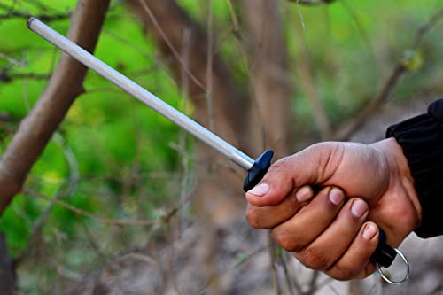 ALZAFASH Meat Cleaver with Knife Sharpener