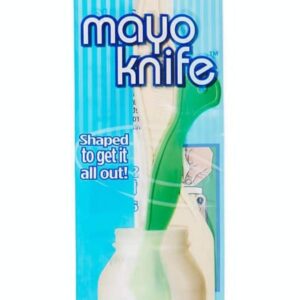 Compac Mayo Knife Spreader Plastic Knife Shaped To The Contour Of Mayonnaise Jars (2 Pack)