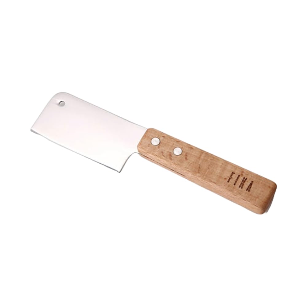 Neoflam Fika 7" Mini Cheese Dessert Knife with Walnut Wood Handle