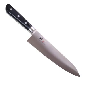 jck original kagayaki japanese chef’s knife, kg-13 professional western deba knife, vg-1 high carbon japanese stainless steel pro kitchen knife with ergonomic pakka wood handle, 8.2 inch