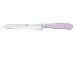 wÜsthof classic purple yam 5" serrated utility knife