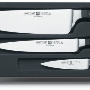 Wüsthof Classic High Carbon Steel 3 Piece Chef's Knife Set