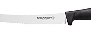 10" Scalloped Bread Knife, Black