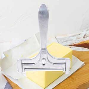 UPKOCH Slicer Restaurant Board Utensils With Cutter Wire Bakery Adjustable Shaver Home Cheese Spreaders Multi-functional Tool Held Hand Cutter: Knives Mushrooms Cutters Metal Appetizers Cheese 1pc