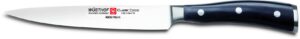 wusthof classic ikon 6-inch utility knife stainless & black