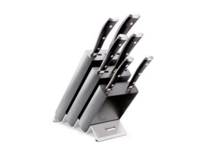 wüsthof classic ikon knife block set - 7 pcs - black