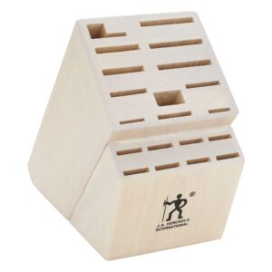 henckels 19-slot knife storage block - white