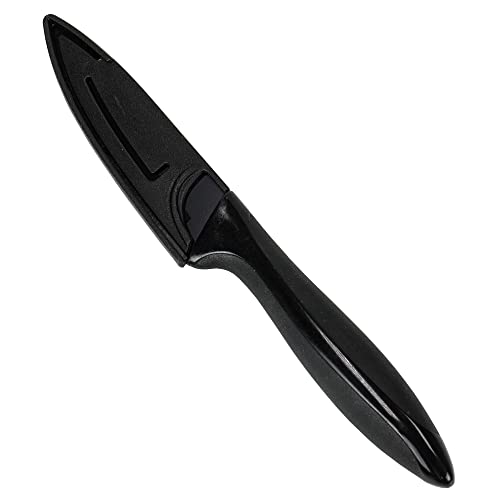 Chef Craft Premium Paring Knife with Sheath, 3 inch Blade 8 inches in Length, Black