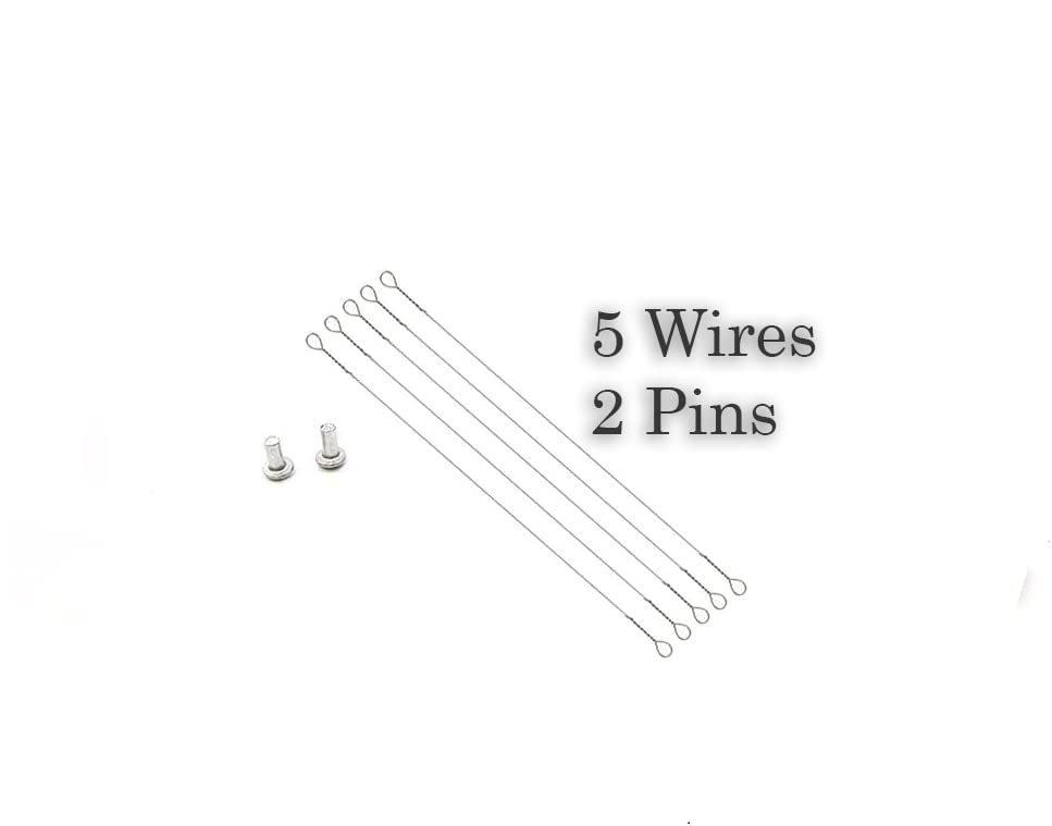 Aeon Design Cheese Slicer Replacement Wires - Precision Cut Every Time - Multipurpose Using - Replacement Cheese Wires for Aeon Design Cheese Slicer - Set of 5 With 2 Screws - 0.5mm And 5.51 Inch