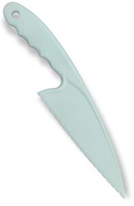 handy housewares lettuce knife, 11.5" nylon cake knife, serrated blade for cutting veggies, fruit, cake, bread and more - random color (1-pack)