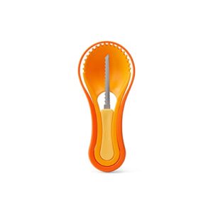 chef'n halloween 3-in-1 nesting pumpkin tool set,orange