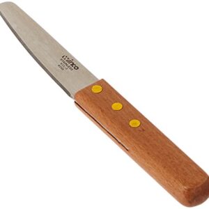 Winco KCL-3 7.5-Inch Oyster/Clam Knife with 3.5-Inch Blade, Medium, Stainless Steel, Tan