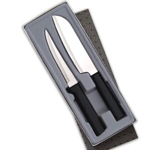 RADA Two Piece Black Handled Knife Cook’s Choice Gift Set With Knife Sharpener