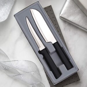 RADA Two Piece Black Handled Knife Cook’s Choice Gift Set With Knife Sharpener