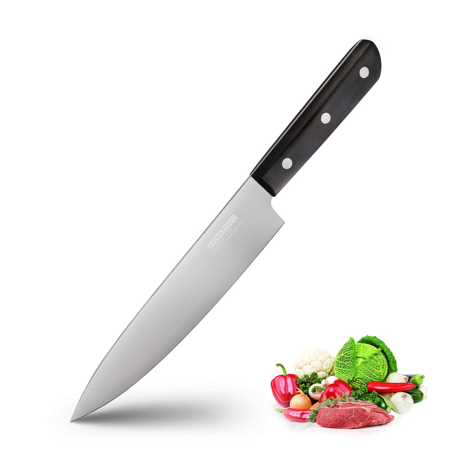 SHI BA ZI ZUO SL502 8 Inch Chef's Knife Cooking Knife Germany Stainless Steel Sharp Knives Ergonomic Cutlery Tool