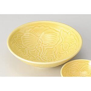 yamasita craft 45-33-196 orange arabesque carved 5.0 sashimi