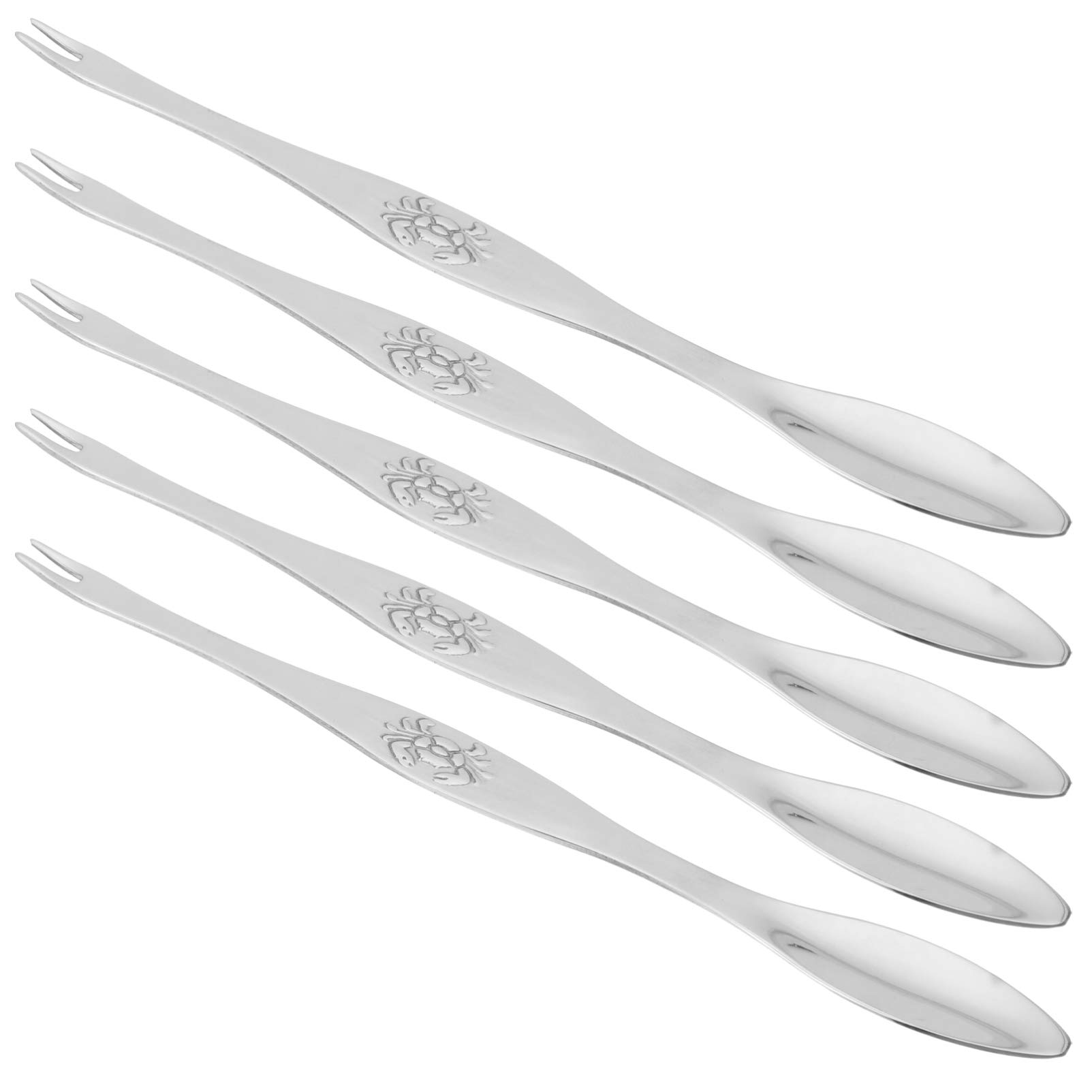 YARNOW 10 Pcs Stainless Steel Crab Fork Lobster Crab Claw Crab Peeling Fork Crab Leg Crackers Crab Crackers Crab Eating Fork Lobster Forks Seafood Eating Tool Crab Tool Hairy Crab Metal