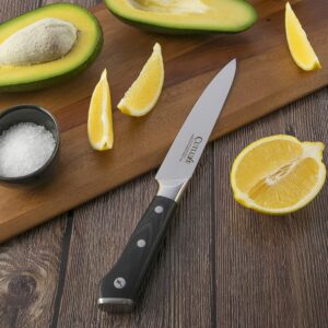 Cutluxe Utility Knife & Paring Knife – Forged High Carbon German Steel – Full Tang & Razor Sharp – Ergonomic Handle Design – Artisan Series