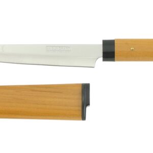 Kotobuki Cheese Knife with Wood Cover, Brown