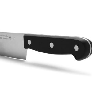 Arcos Chef Knife 8 Inch Stainless Steel. Cooking Knife to Cut and Peel Small Food. Ergonomic Polyoxymethylene Handle and 200mm Blade. Series Universal. Color Black