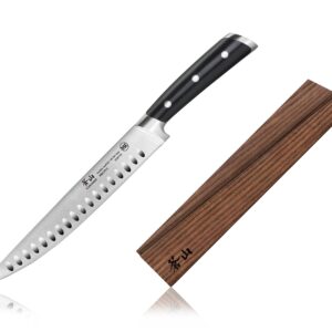 Cangshan TS Series 1020762 Swedish 14C28N Steel Forged 9-Inch Carving Knife and Wood Sheath Set