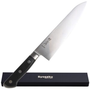 syosaku japanese chef knife premium molybdenum stainless steel, gyuto 8.3-inch (210mm)