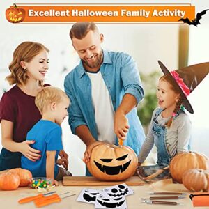 35 PCS Halloween Pumpkin Carving Kit, Professional Pumpkin Carving Tools Set with Stencils Candles Carrying Bag, Pumpkin Carving Knife for Kids Adults Sculpting Jack-O-Lanterns Halloween Decoration