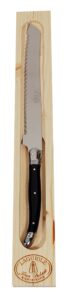 laguiole bread knife 30 cm black