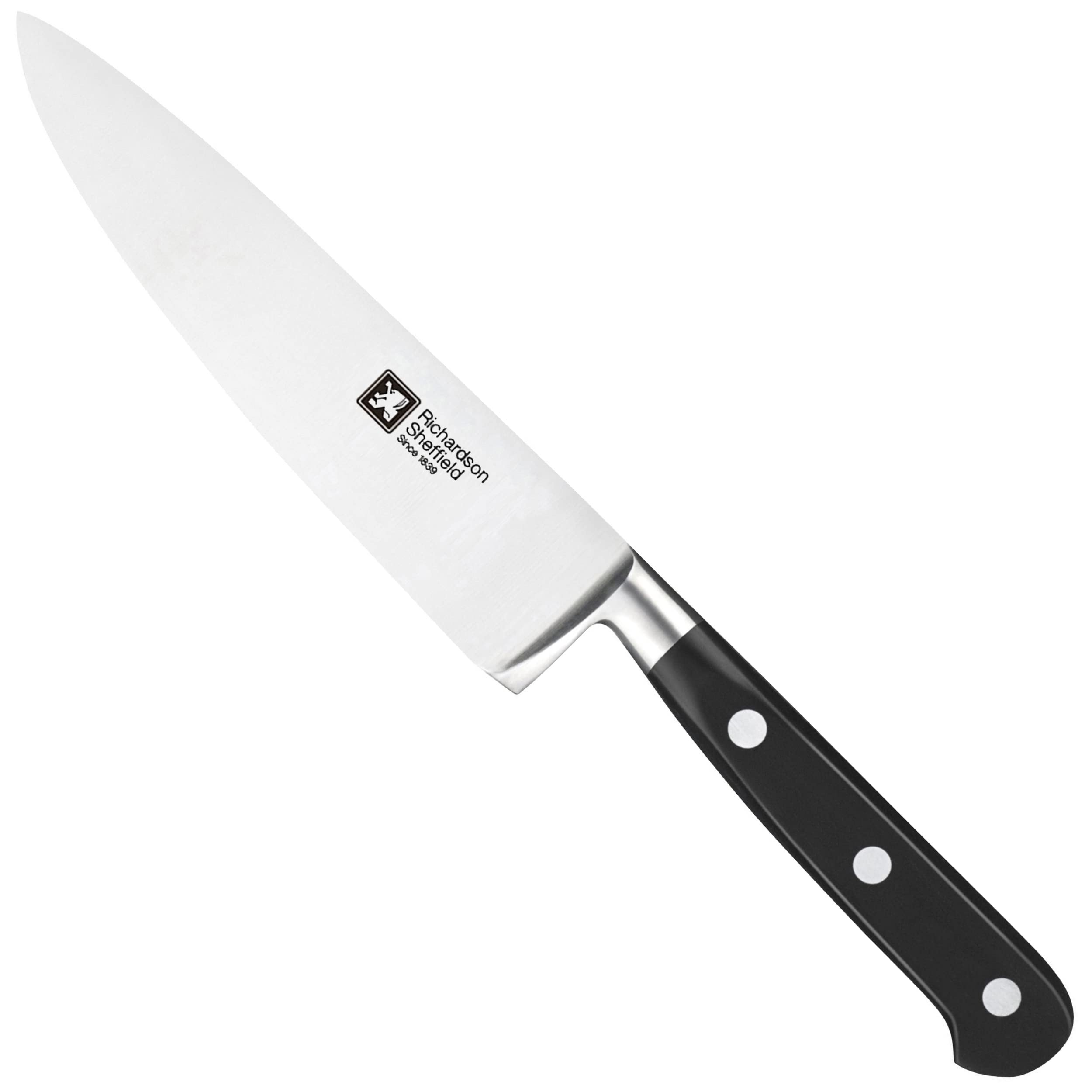 Richardson Sheffield FN194 Origin Professional Chef Knife 6", Stainless Steel, NSF Approved, Silver, Black