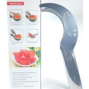 As Seen On TV Watermelon Slicer & Corer by Divine Chef | Satisfaction Gaurantee! | Cut Watermelons quickly, and easily without the mess