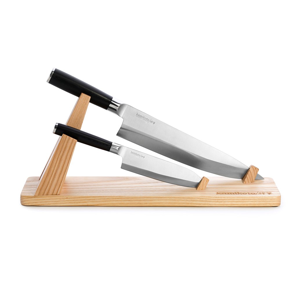 Kamikoto - Senshi Dual Knife Set with Wooden Display Stand