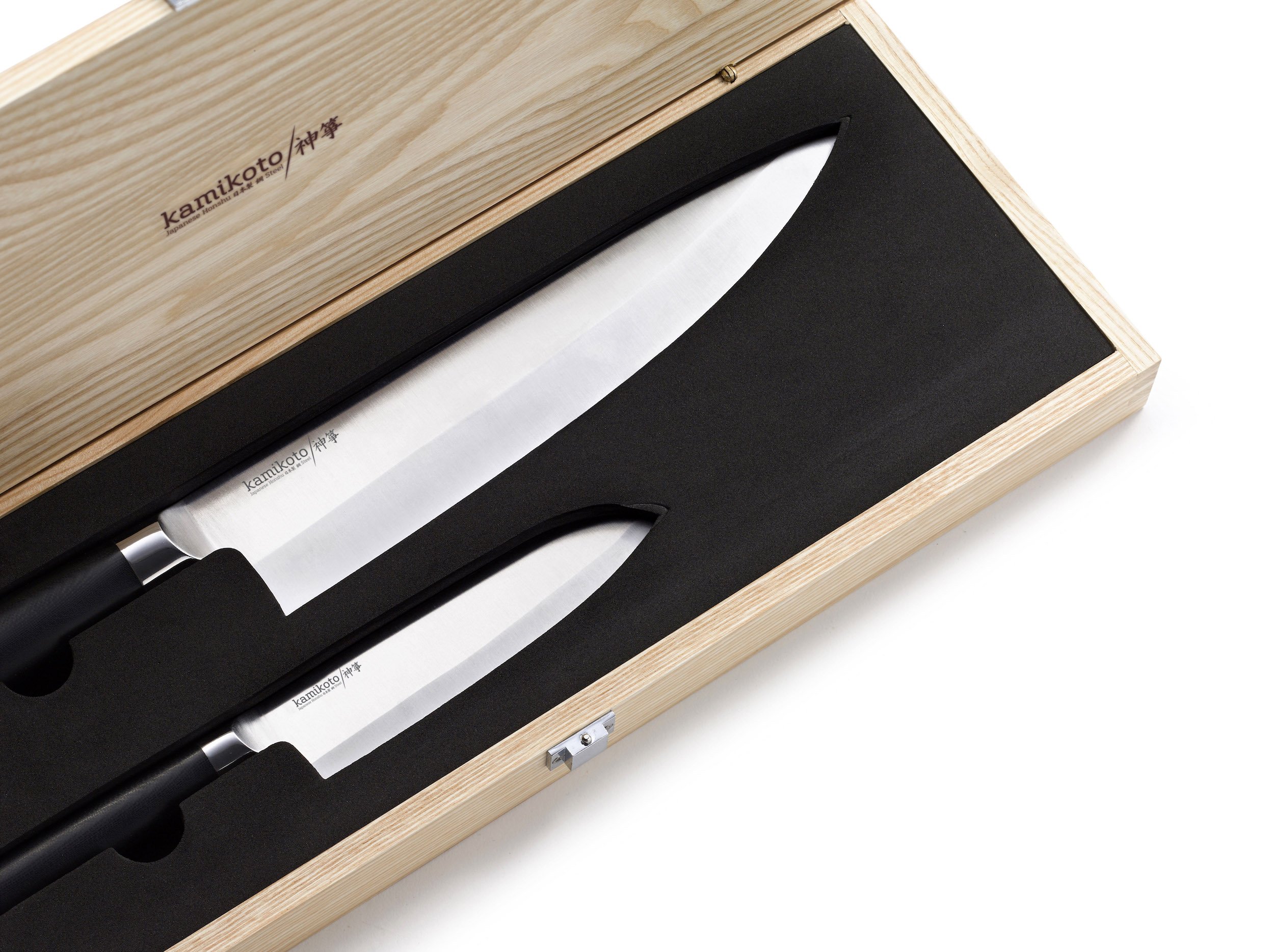 Kamikoto - Senshi Dual Knife Set with Wooden Display Stand