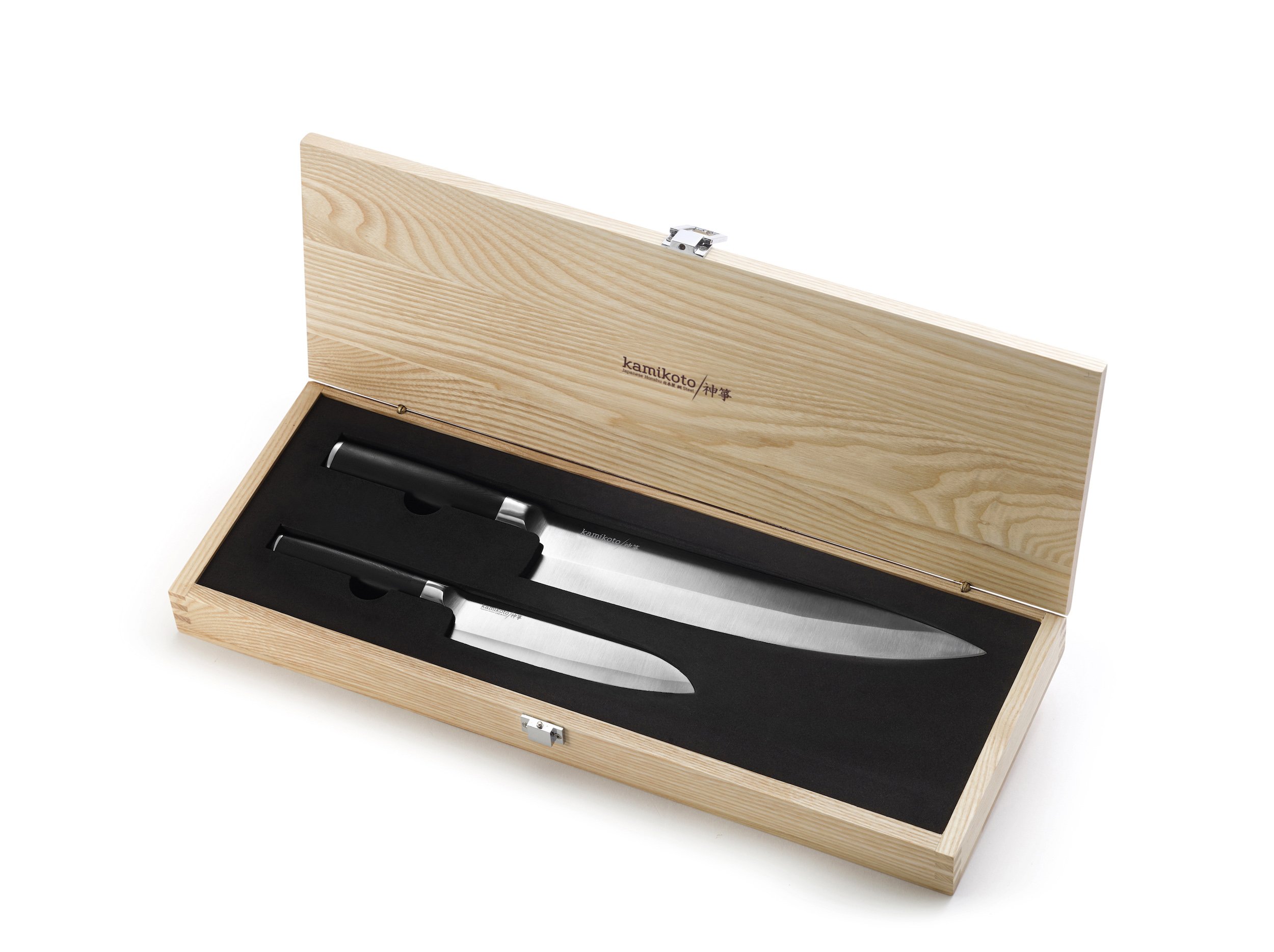 Kamikoto - Senshi Dual Knife Set with Wooden Display Stand