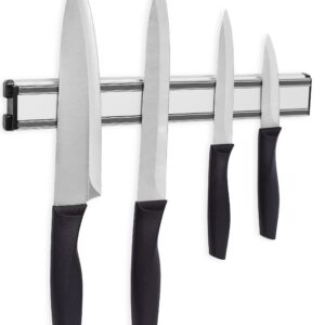 Internet’s Best Magnetic Knife Rack - 12.5 Inch - Knife Storage Bar Strip - Aluminum - Metal Knives, Utensils and Kitchen Sets Holder