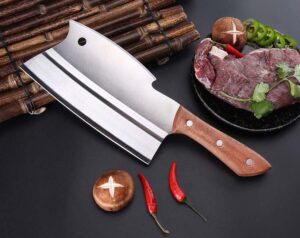 meat cleaves-butcher knife-bone cutter multi-purpose dual edges-vegetable meat cleaver knife,chinese cleaver kitchen knife superior class with box