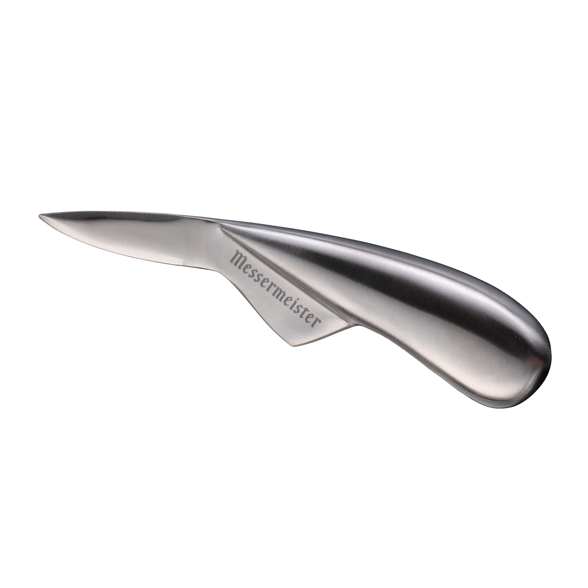 Messermeister 6.5-Inch Oyster Knife - Surgical Stainless Steel & “Thumb Fin” Grip - Safe, Efficient & Easy to Clean