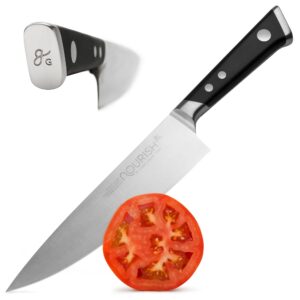 greater goods chef knives, ergonomic handle, durable kitchen knives w/balanced design (stainless steel)