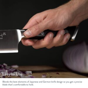 Greater Goods Chef Knives, Ergonomic Handle, Durable Kitchen Knives w/Balanced Design (Stainless Steel)