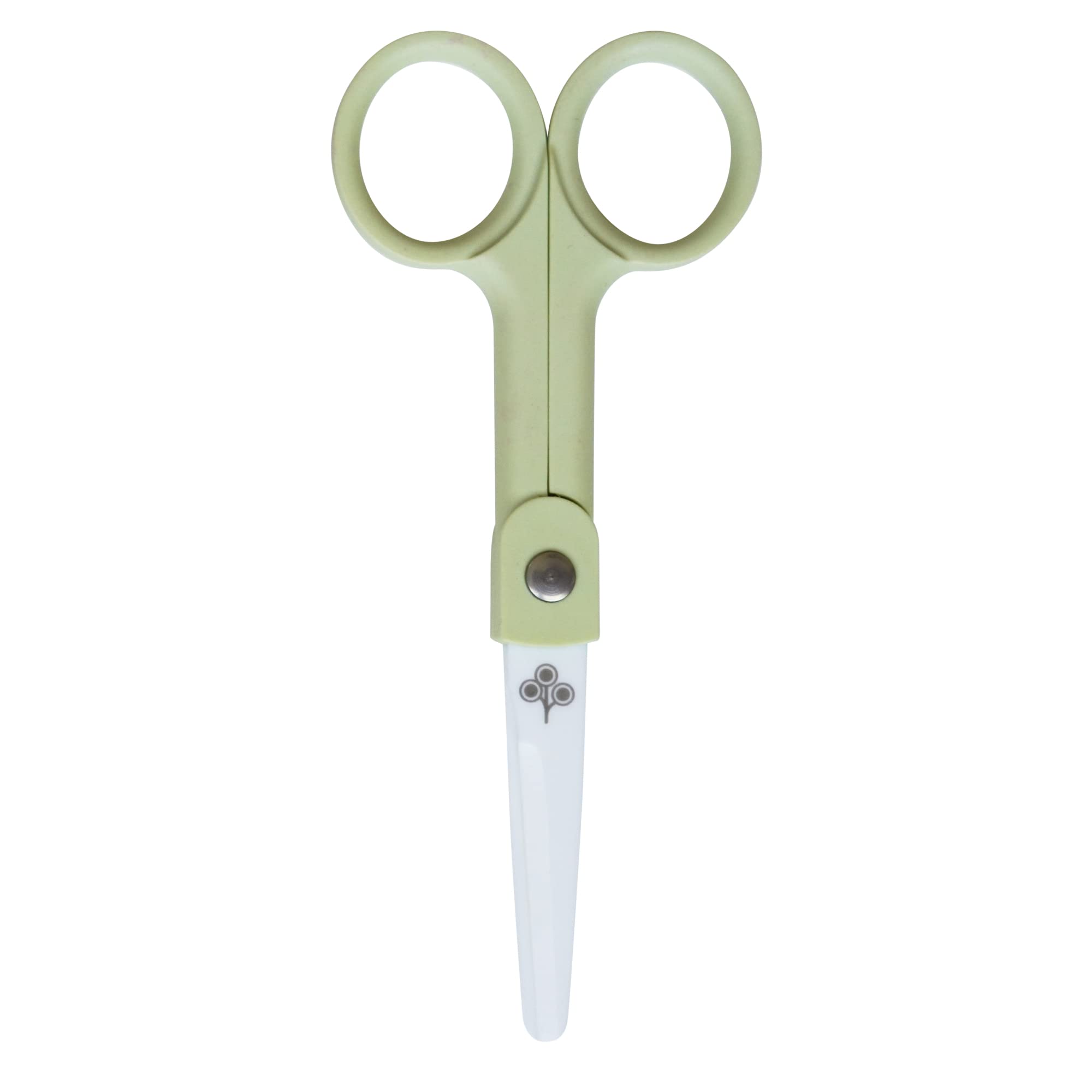 Ceramic food scissors ZoLi SNIP sage green | kitchen scissors, stain-resistant, durable, shears for food, bite-sized toddler food