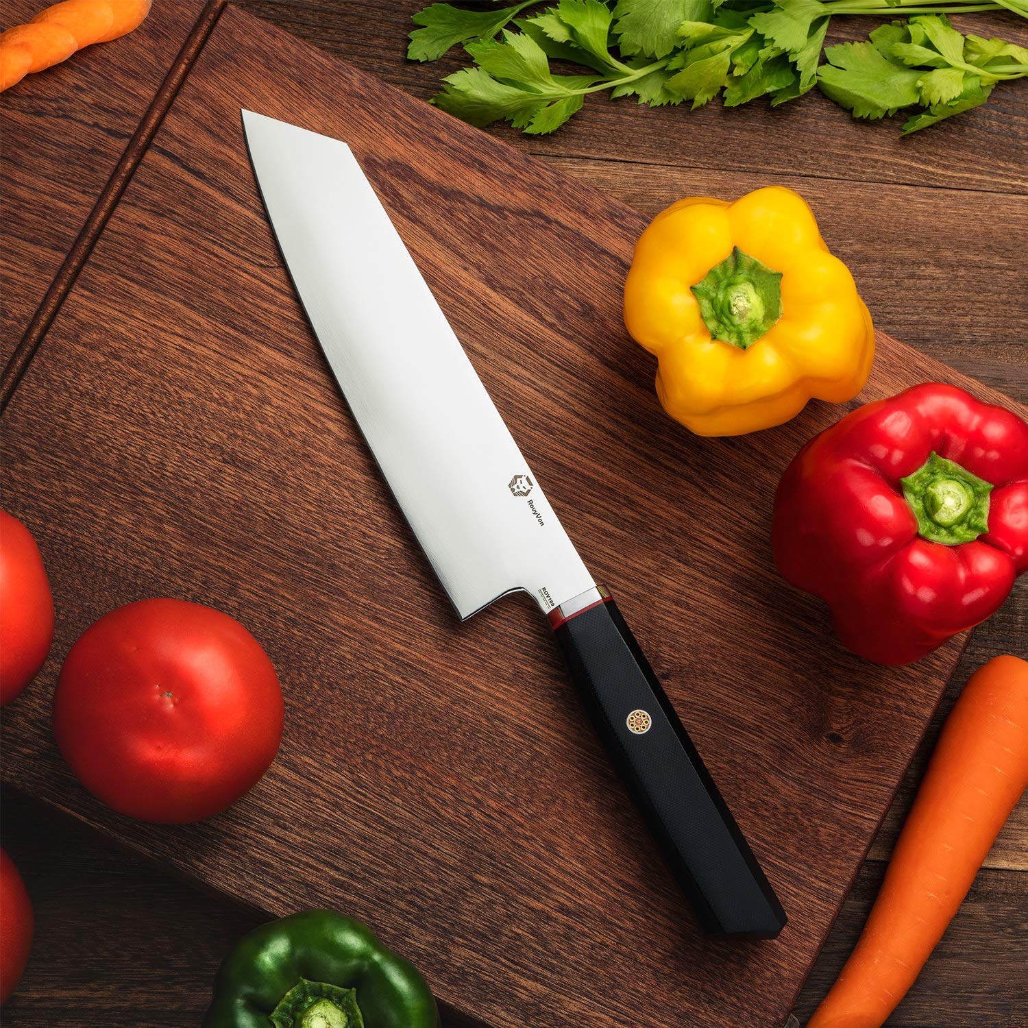 RovyVon Chef Knife - 8.15 inch - German Steel - Ergonomic Handle - Professional Sharp Kitchen Knife