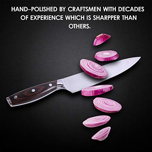 InnoStrive Chef Knife - 8 Inch chef's knives German High Carbon Stainless Steel,Ergonomic Handle, Ultra Sharp, The Best Choice for Kitchen & Restaurant