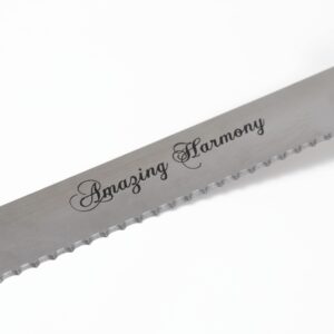 Amazing Harmony bread knife stainless steel full length 11inch blade length 6.8inch