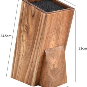 DOITOOL 1pc wooden holder kitchen holder slot holder holder rack Block rack Small Block storage rack Wooden Stand Divide the universal