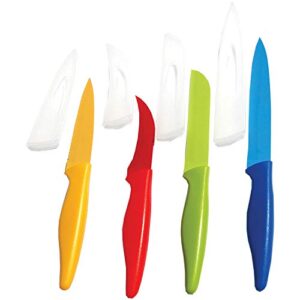 Starfrit 092867-006-0000 Set of 4 Multipurpose Knives, Standard, Multicolor