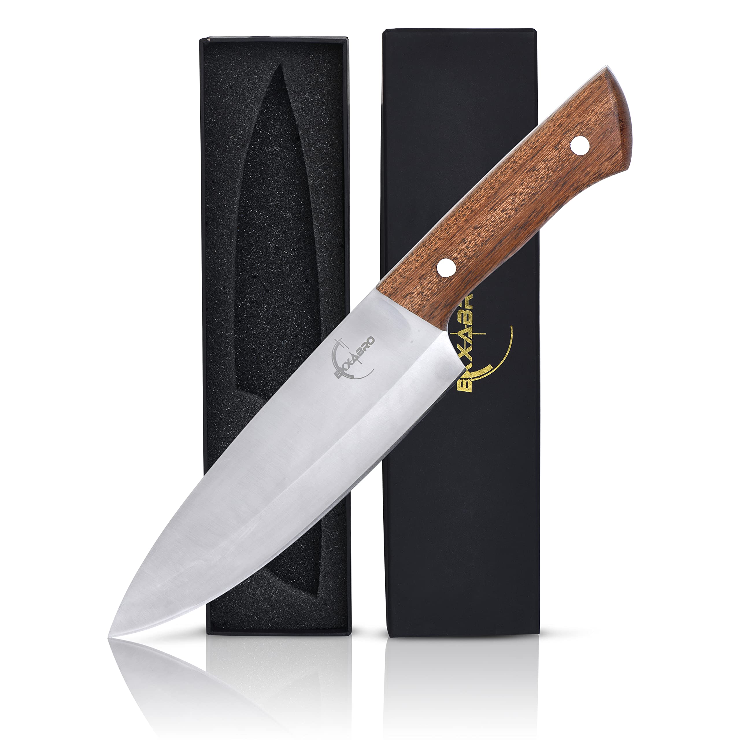 8 Inch Chef Knife - Professional Kitchen Knife Made of High Carbon Stainless Steel, Ultra Sharp Full Tang Chef's Knife,- Rust-Resistant