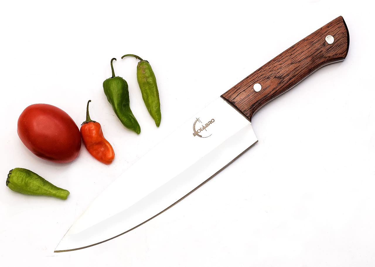 8 Inch Chef Knife - Professional Kitchen Knife Made of High Carbon Stainless Steel, Ultra Sharp Full Tang Chef's Knife,- Rust-Resistant